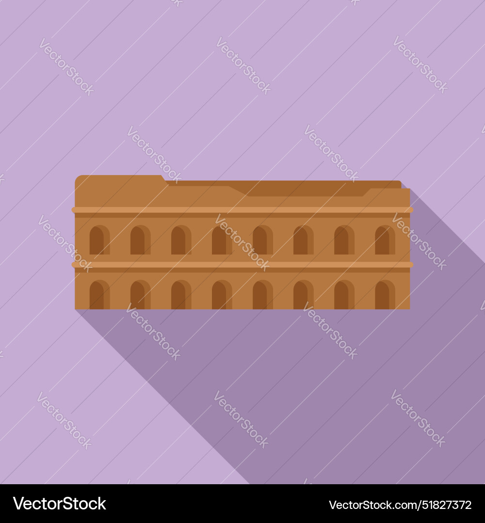 Roman colosseum facade representing history Vector Image
