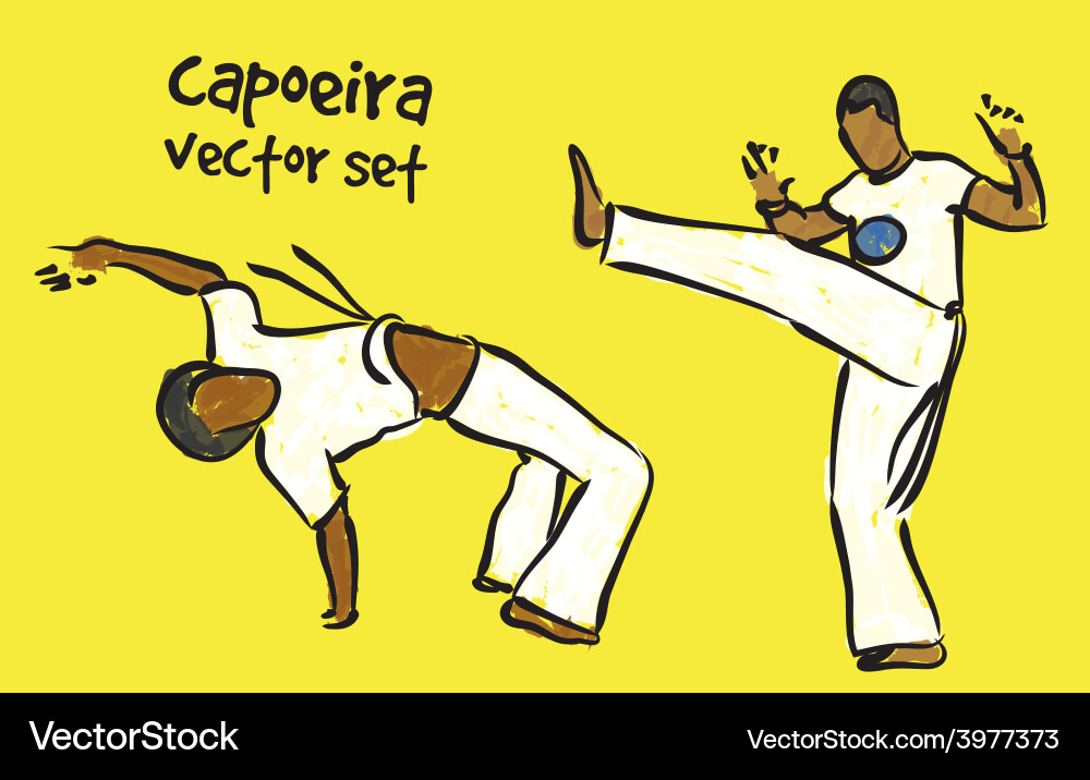 Capoeira set Royalty Free Vector Image - VectorStock