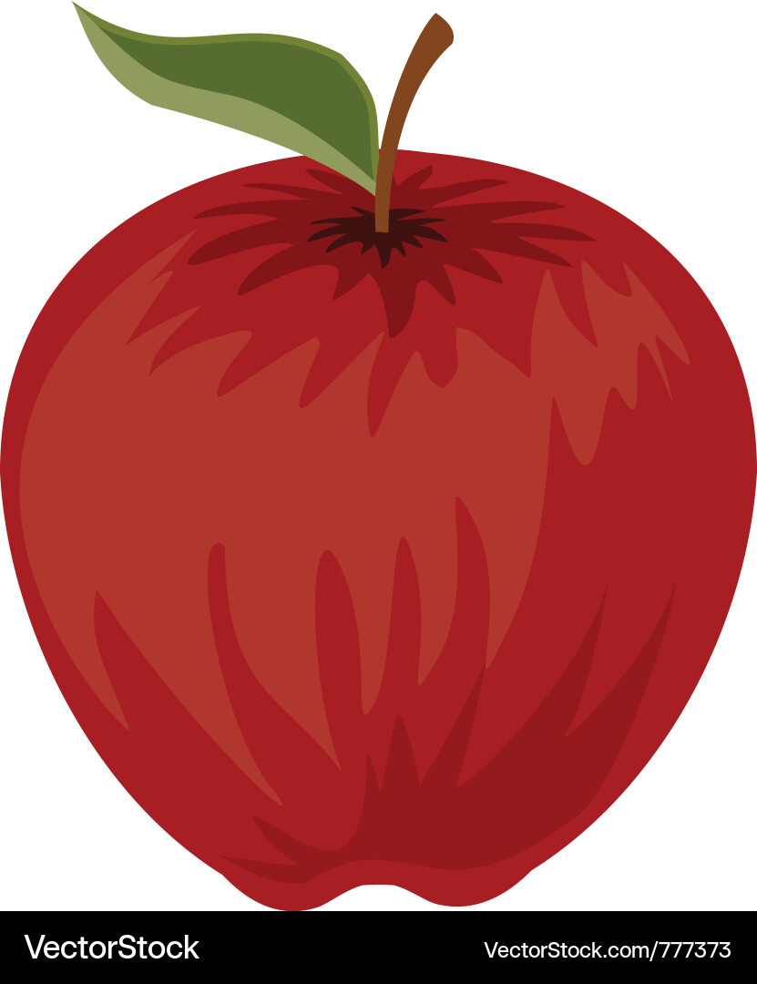 Red apple icon Royalty Free Vector Image - VectorStock
