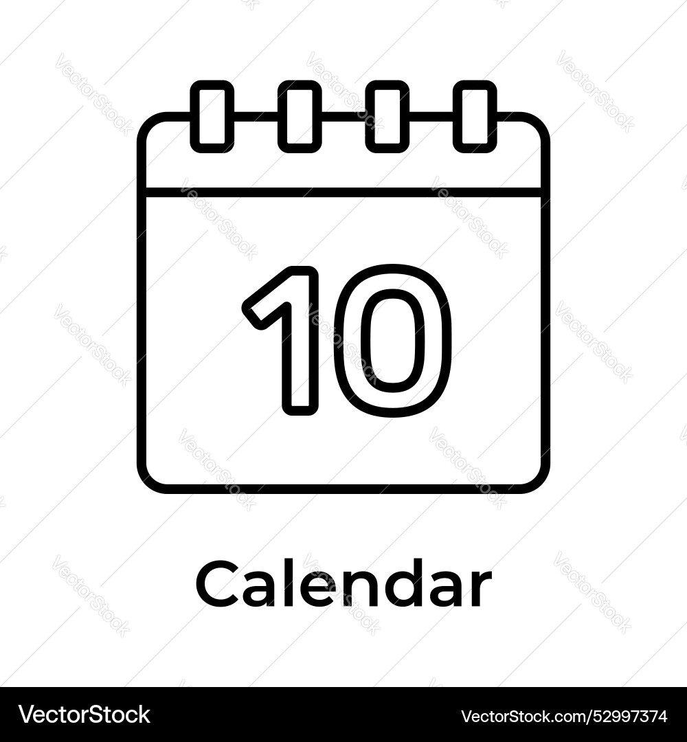 Calendar Royalty Free Vector Image - VectorStock
