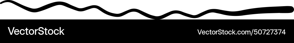 Hand drawn curly swish icon paint brush design Vector Image