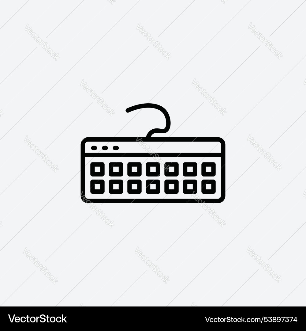Keyboard icon set Royalty Free Vector Image - VectorStock