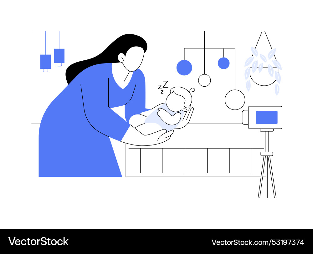 Sleep consultant isolated cartoon Royalty Free Vector Image