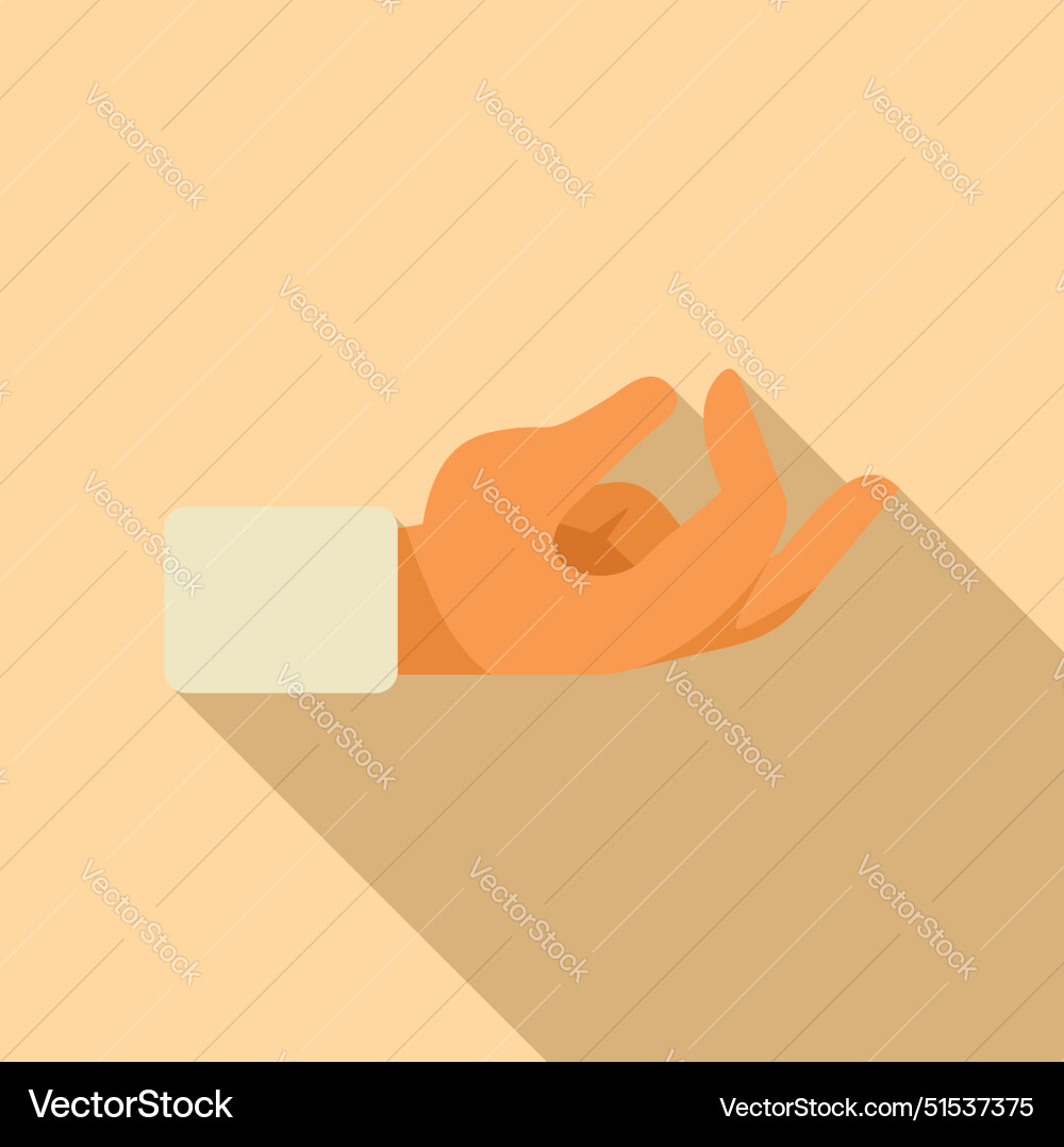 Businessman hand showing small amount Royalty Free Vector
