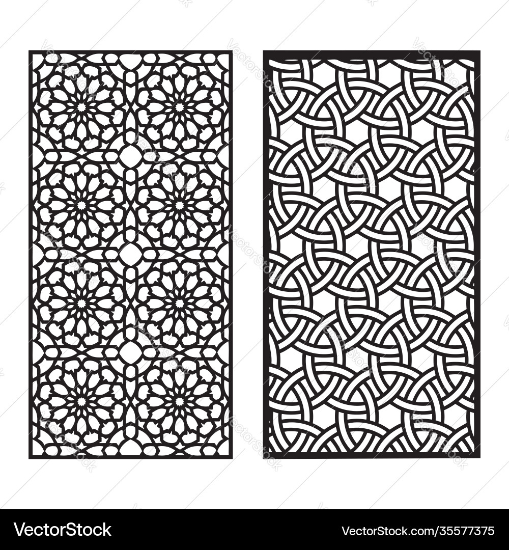 Intricate Laser Cut Geometric Pattern Royalty Free Vector