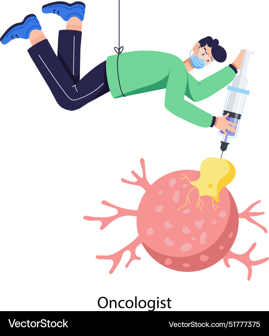 Oncologist Royalty Free Vector Image - VectorStock