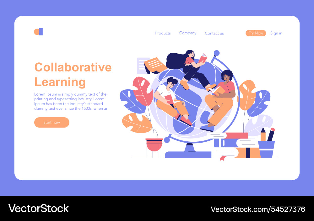 Edtech flat Royalty Free Vector Image - VectorStock