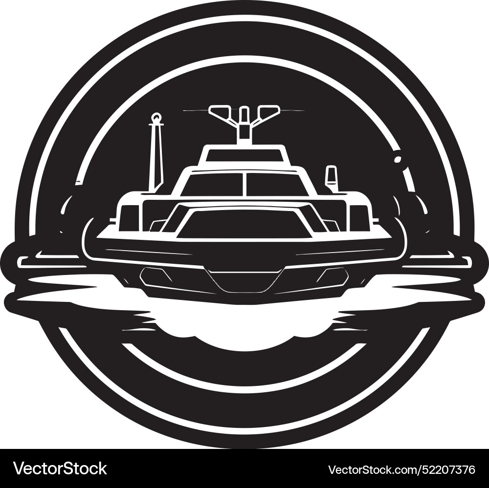 Exploring hovercraft in marine science hovercraft Vector Image