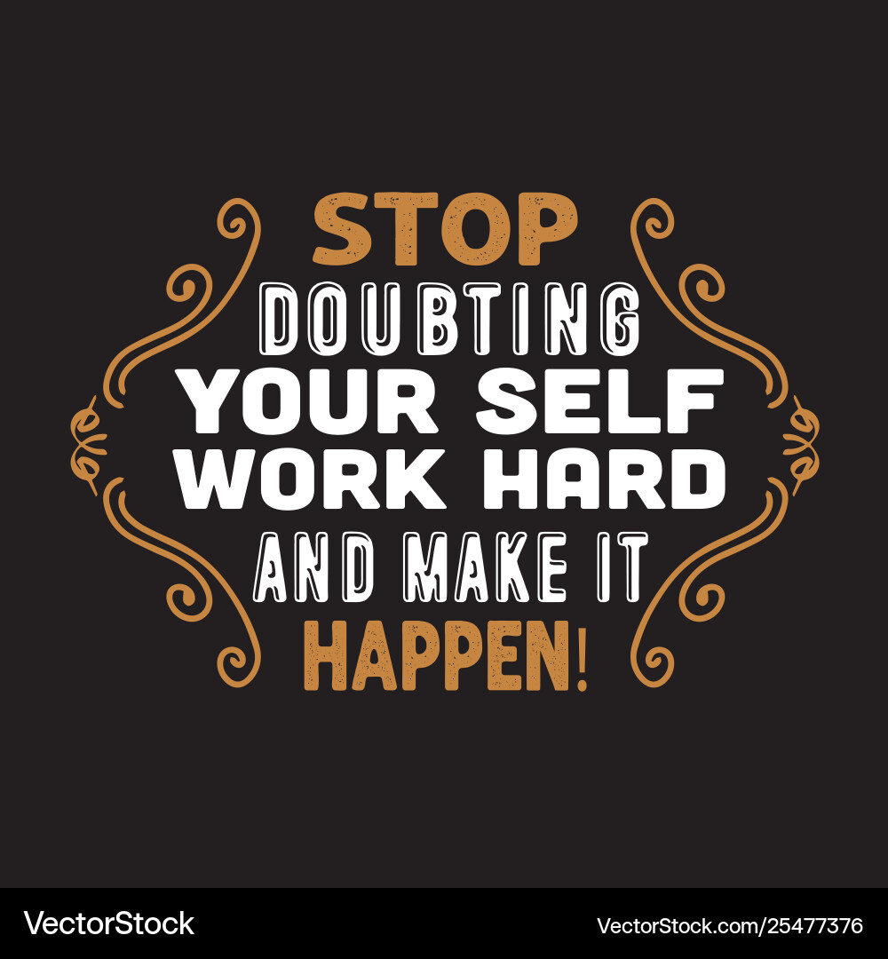 Funny work quote and saying good for print Vector Image