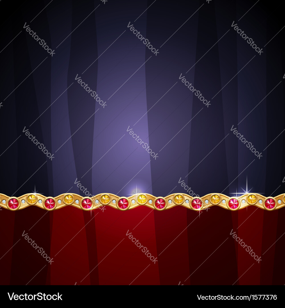 Jewel border Royalty Free Vector Image - VectorStock