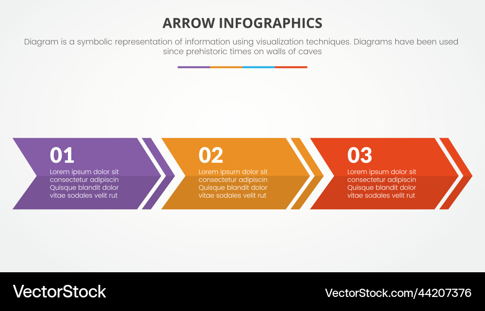Modern Arrow Infographic Slide Royalty Free Vector Image