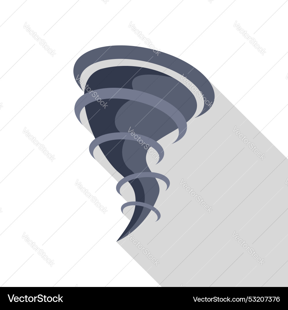 Powerful tornado rotating destructive whirlwind Vector Image