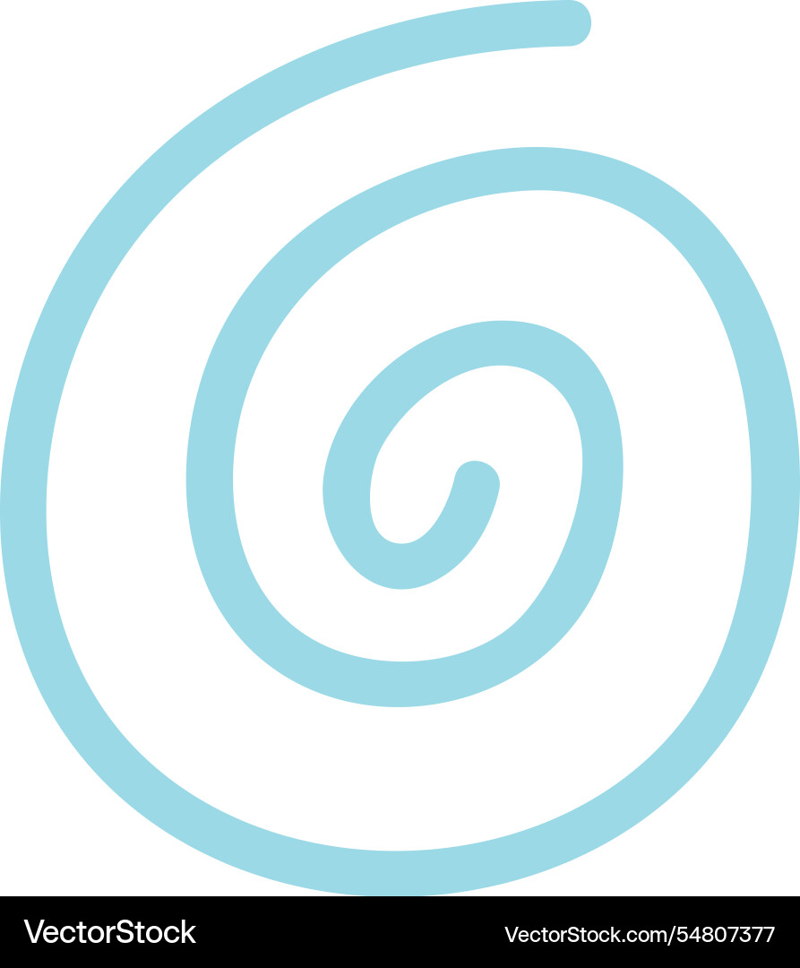 Doodle abstract snail line Royalty Free Vector Image