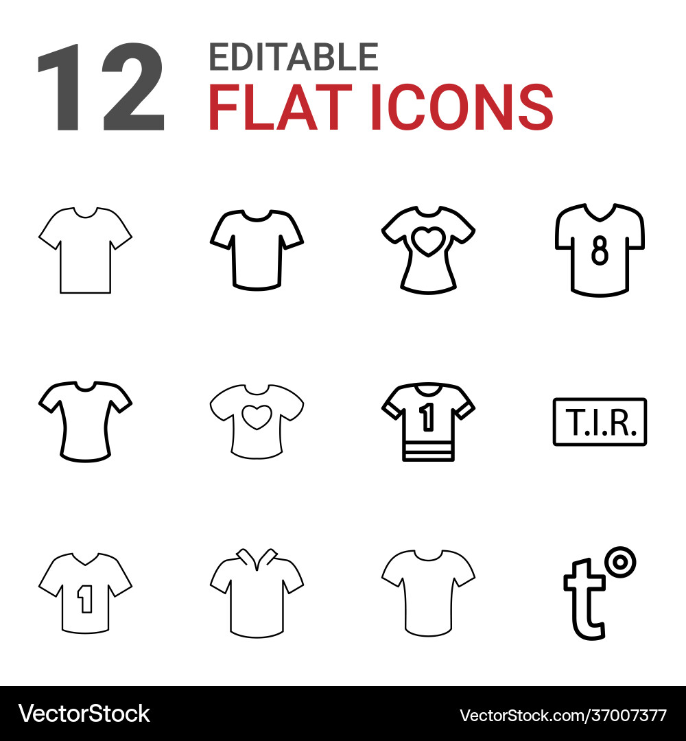 T icons Royalty Free Vector Image - VectorStock