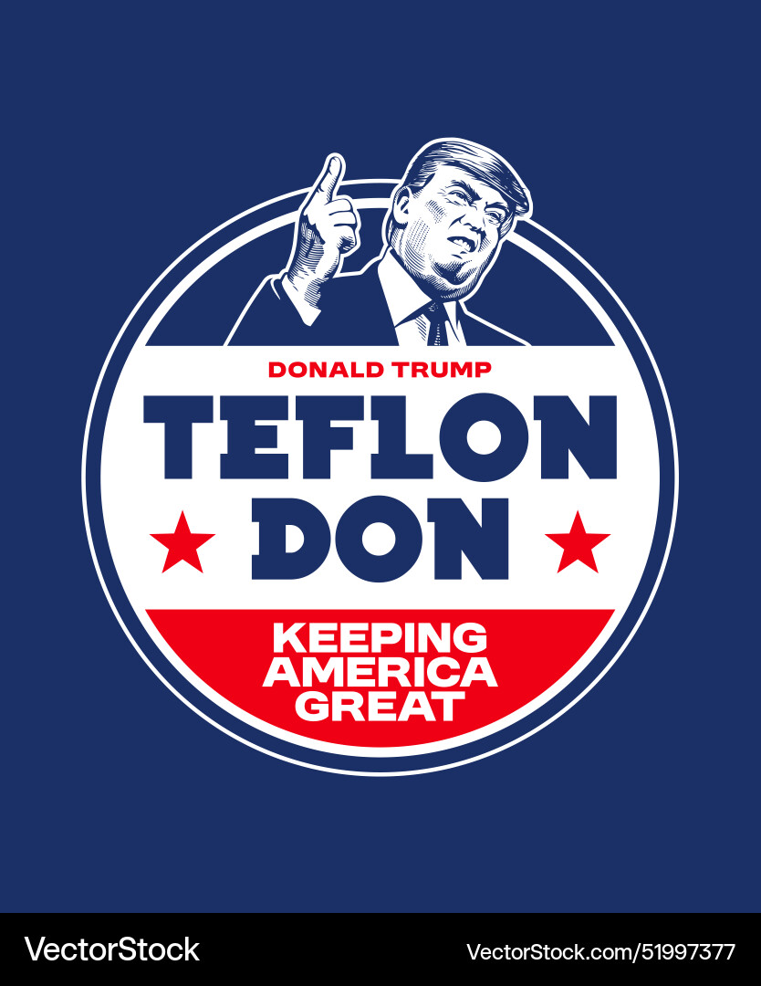 Trump Portrait - Bold Graphic Royalty Free Vector Image