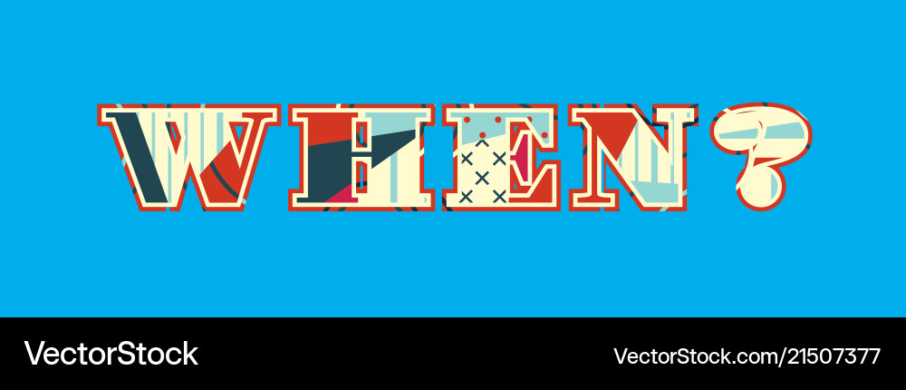 When concept word art Royalty Free Vector Image