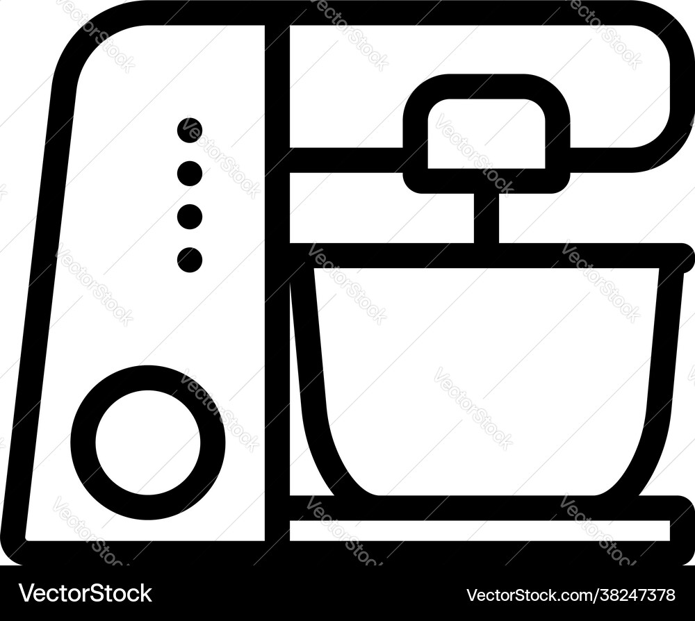Kitchen food processor icon Royalty Free Vector Image