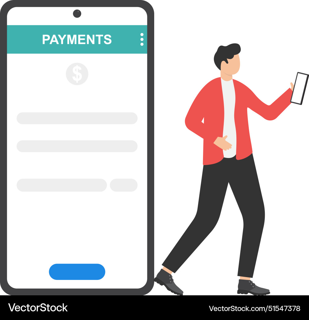 Online payment information concept Royalty Free Vector Image