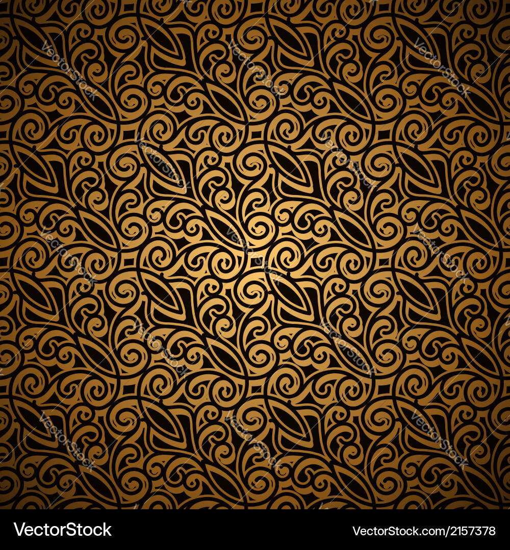 Vintage gold pattern Royalty Free Vector Image