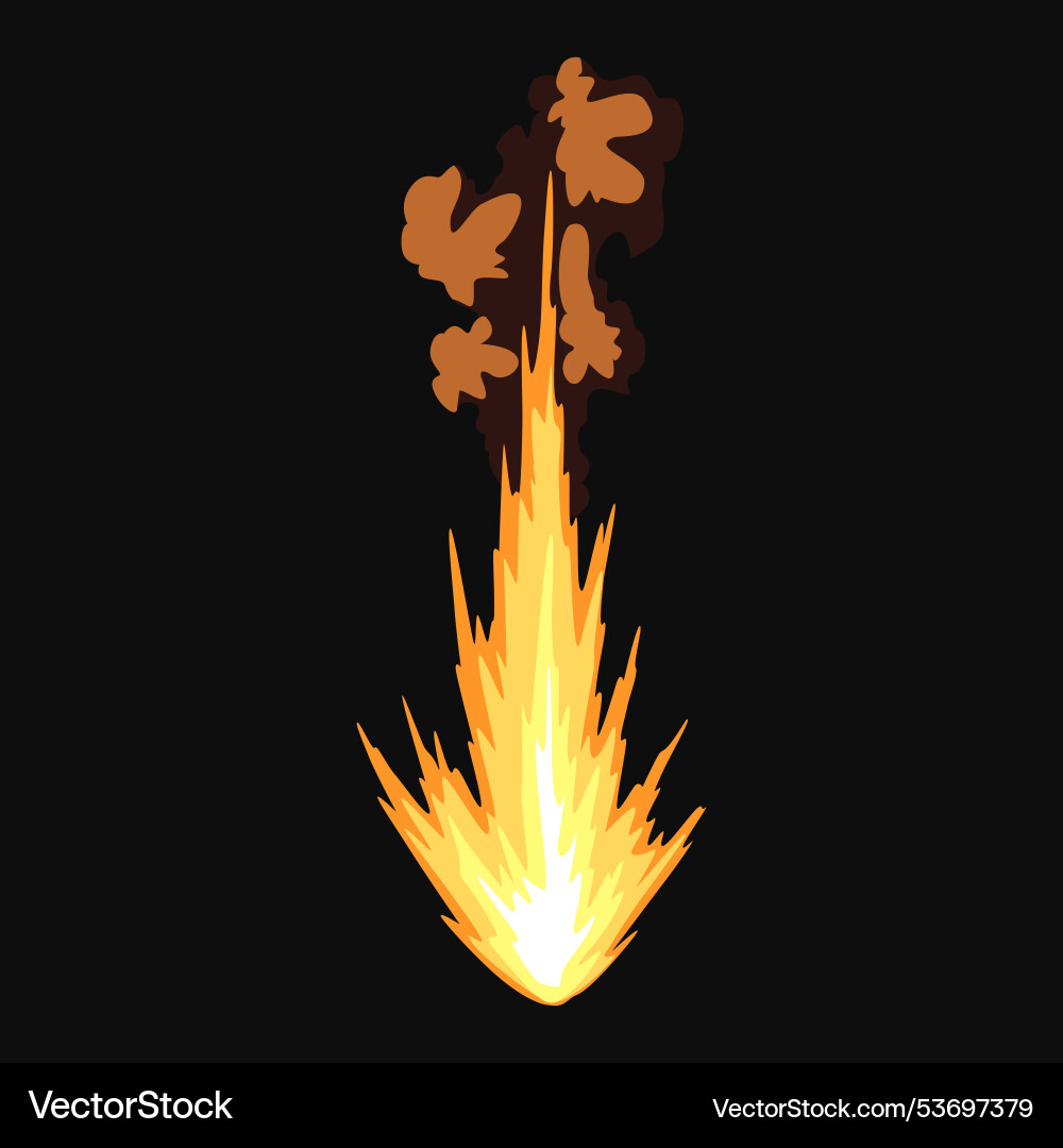 Pistolenblitz oder Schuss Animation Feuer Explosion