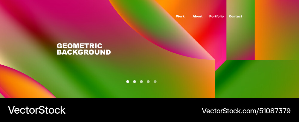 Vibrant geometric pattern with a rainbow of colors