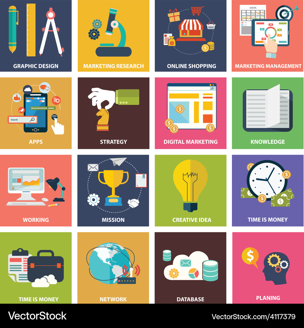 Web design icons Royalty Free Vector Image - VectorStock