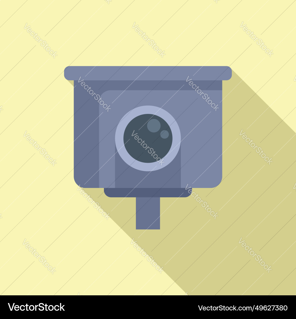 Cam stand control icon flat speed traffic Vector Image