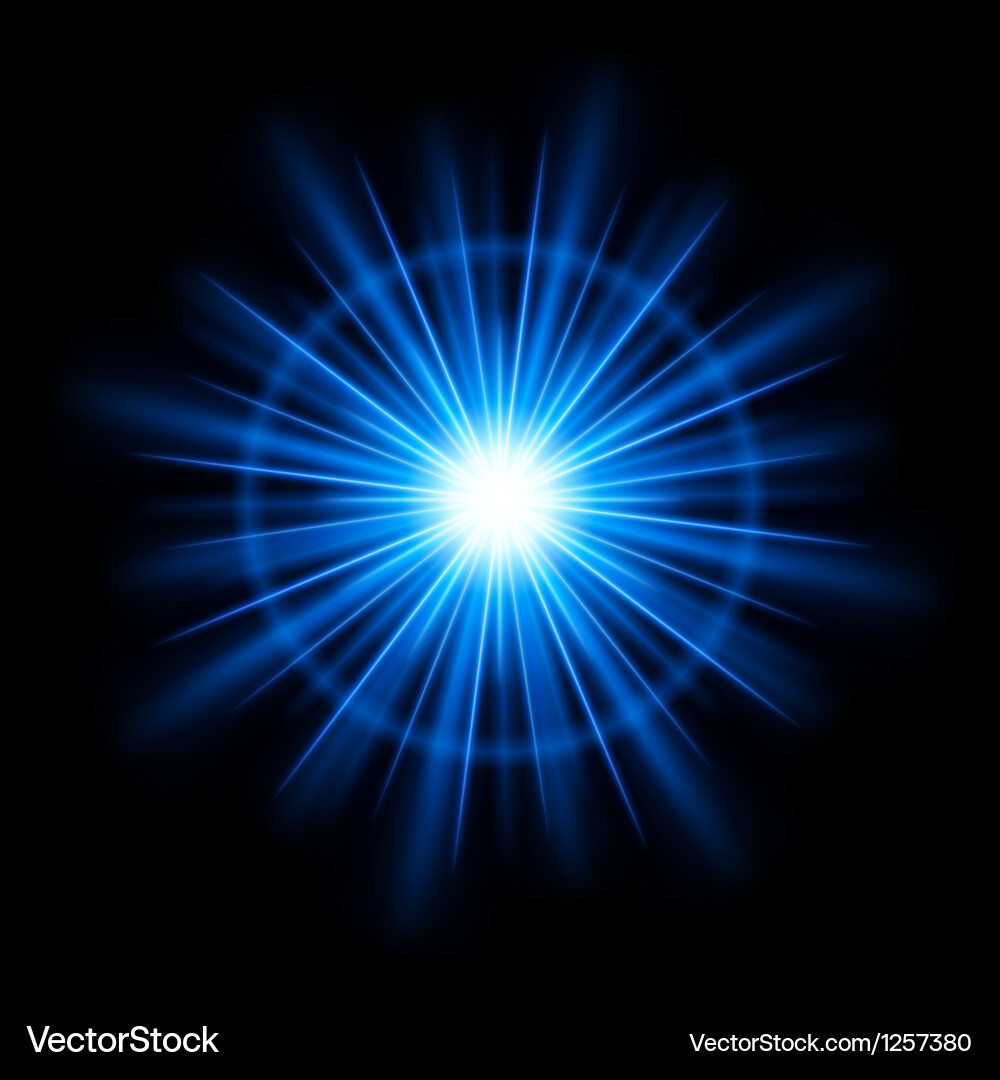 Dynamic Lens Flare Effect Royalty Free Vector Image