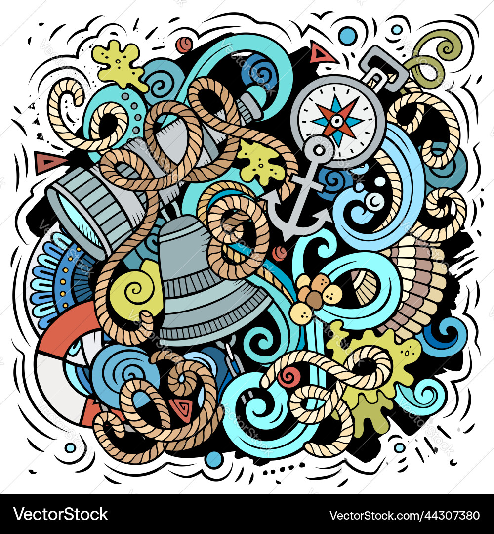 Nautical cartoon Royalty Free Vector Image - VectorStock