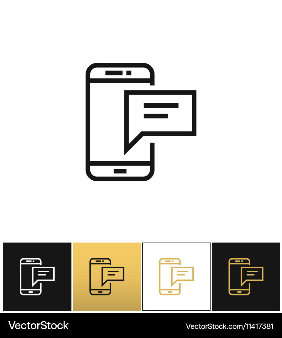 Bubble phone sign or texting message icon Vector Image