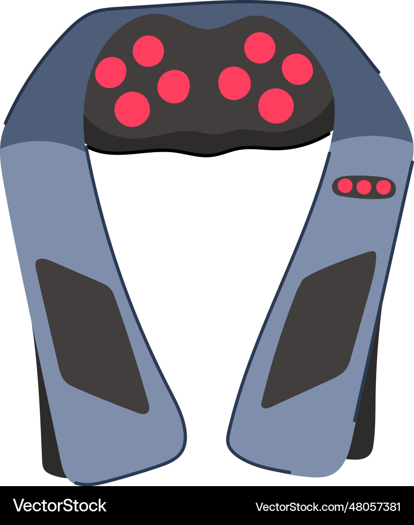 Shoulder massage neck cartoon Royalty Free Vector Image