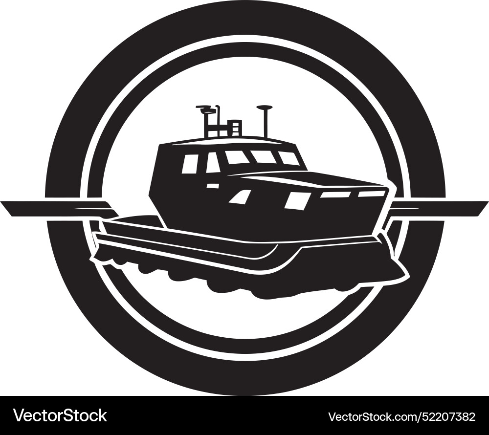 Hovercraft the answer to waterway congestion Vector Image