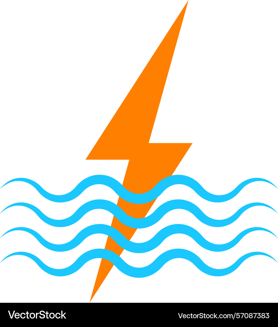 Electric waves icon design Royalty Free Vector Image
