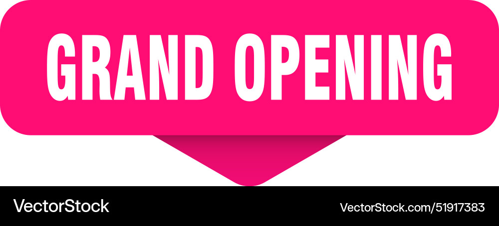 Grand opening sticker sign Royalty Free Vector Image
