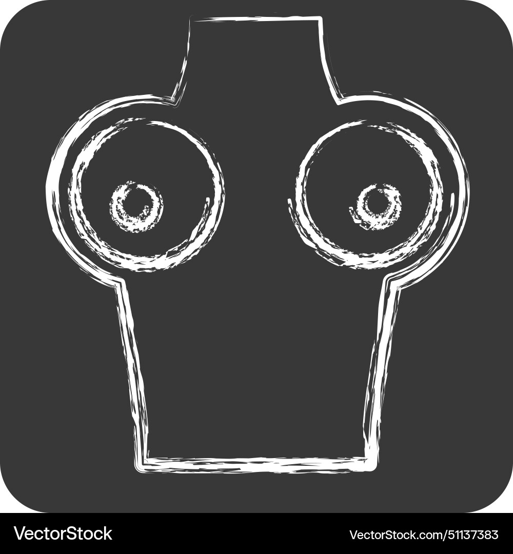 Icon breast augmentation related to medical Vector Image