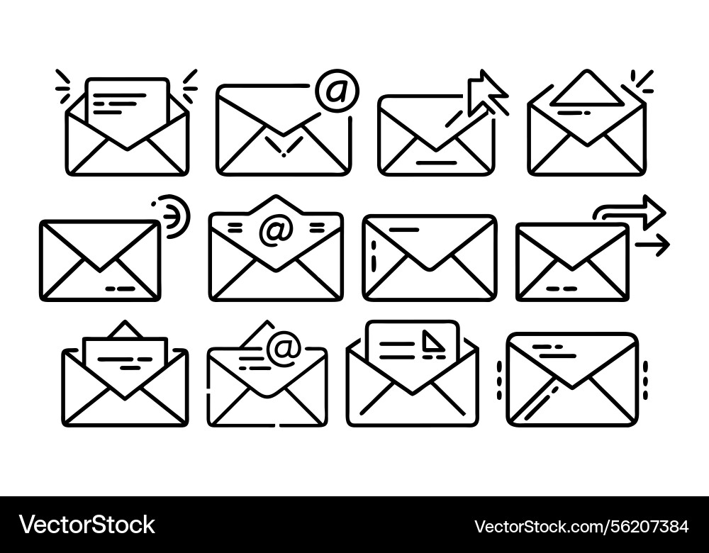 E Mail Clipart Preto E Branco