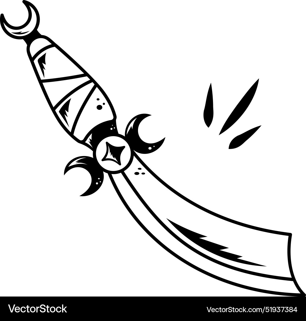 Medieval dagger Royalty Free Vector Image - VectorStock
