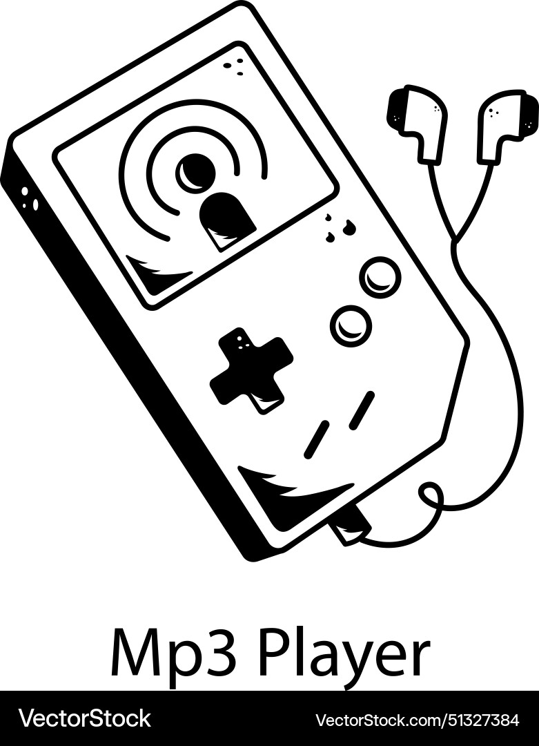 Mp3 player Royalty Free Vector Image - VectorStock