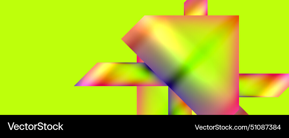 Vibrant creative arts with rainbow triangle Vector Image