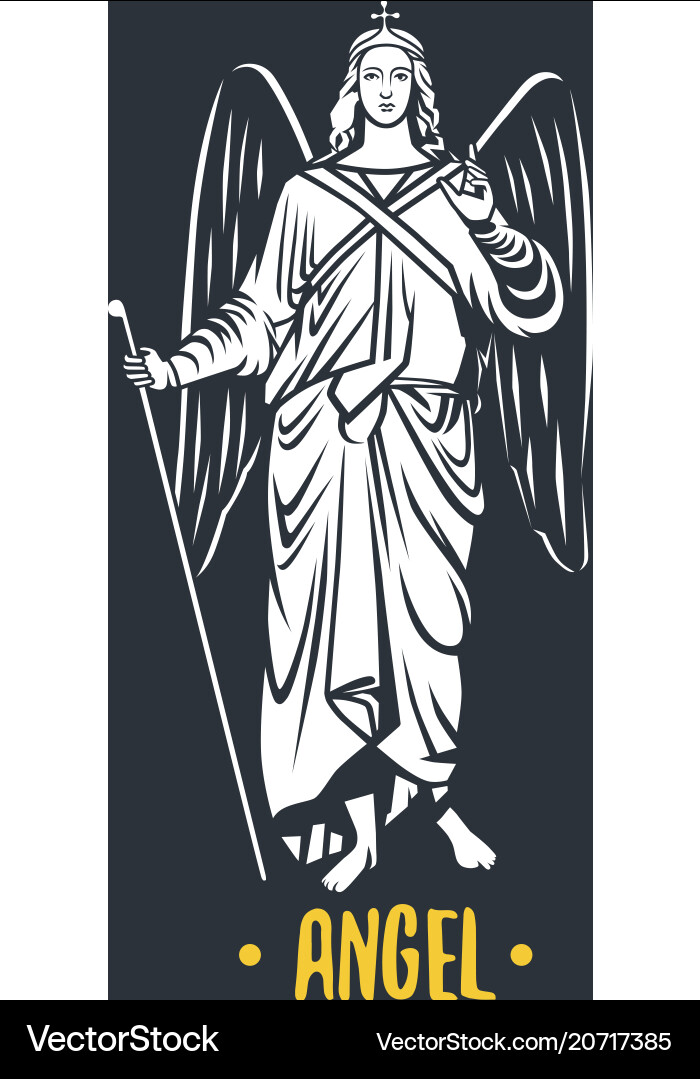 Angel god Royalty Free Vector Image - VectorStock