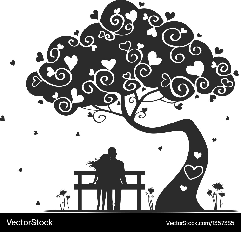 Tree love Royalty Free Vector Image - VectorStock