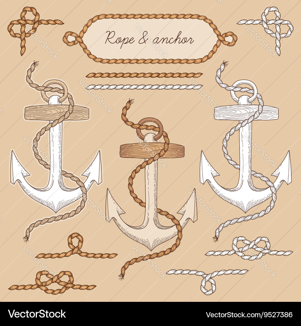 Anchors Royalty Free Vector Image - VectorStock