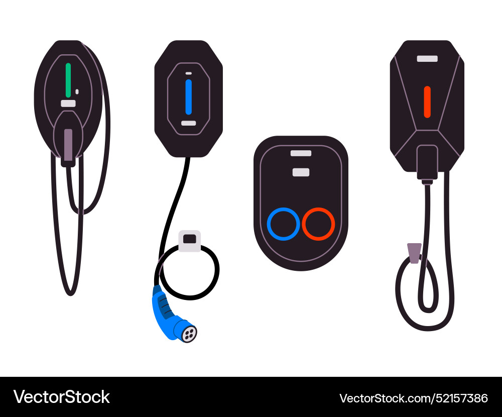 Ev wall charger cable box plug-in electric vehicle