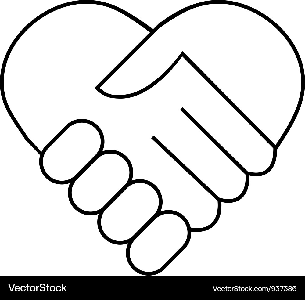 Hand shake logo Royalty Free Vector Image - VectorStock
