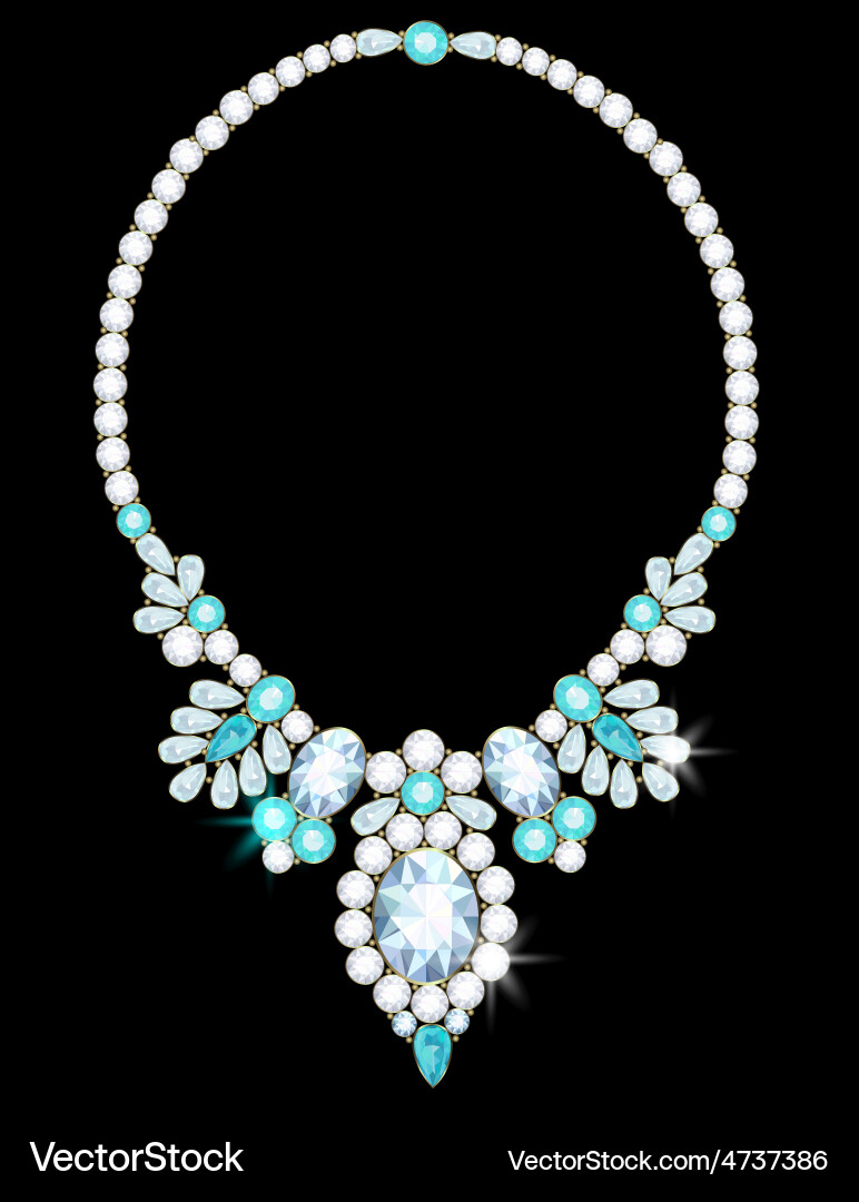 Necklace Aquamarine Beauty Vector Images (41)