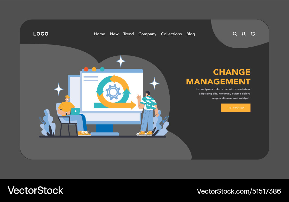 Strategy and management concept flat Royalty Free Vector