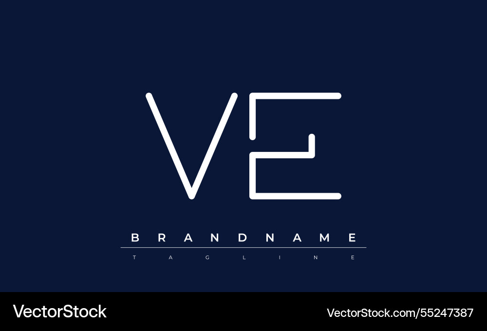 Creative initial logo image Royalty Free Vector Image