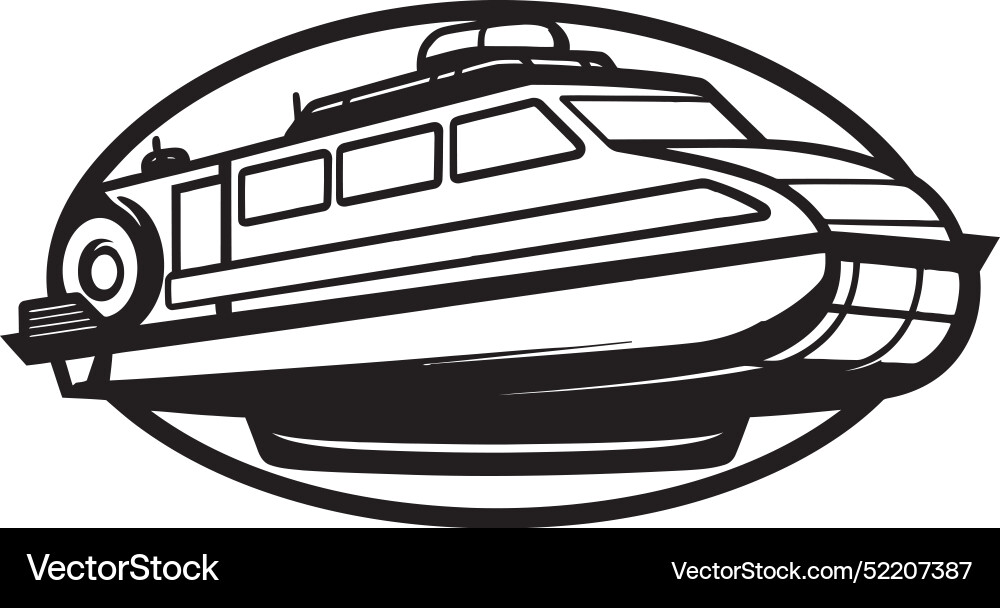 Innovations in hovercraft propulsion systems Vector Image