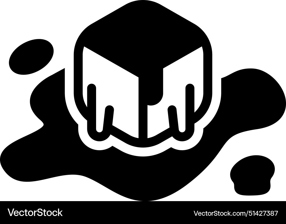 Melting ice Royalty Free Vector Image - VectorStock