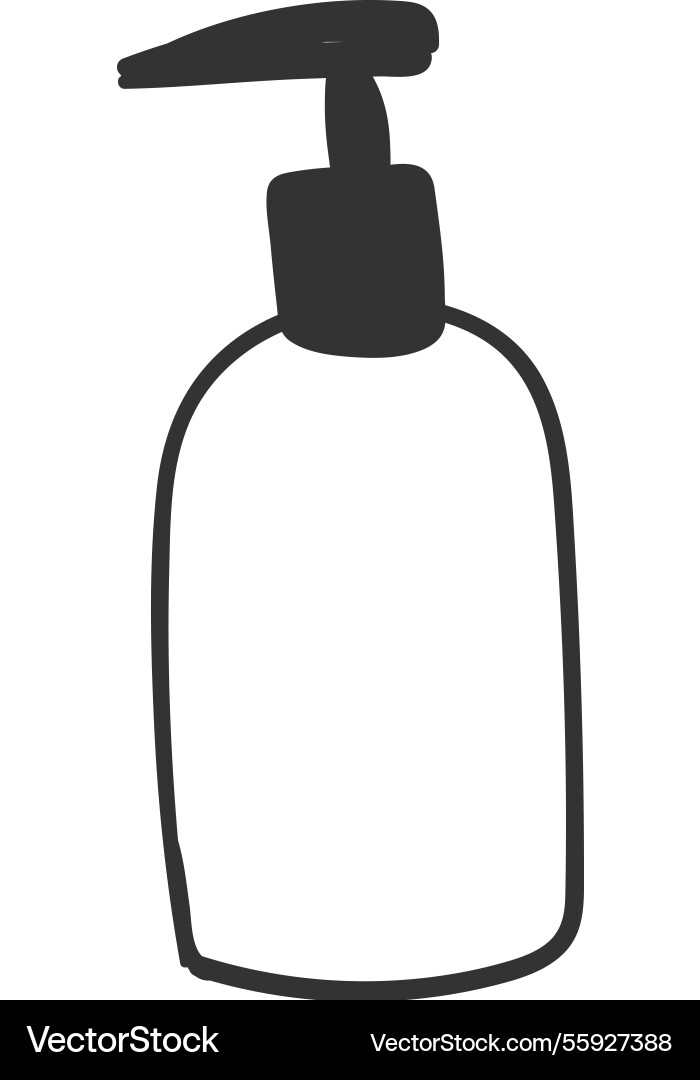 Bottle with dispenser Royalty Free Vector Image
